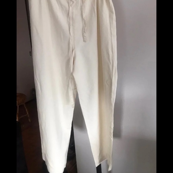 Clio | Pants & Jumpsuits | Clio Silk Pants Wide Legs Cream Color Ps ...